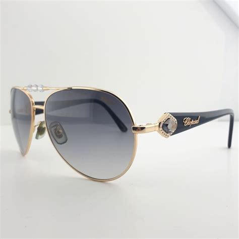 Chopard Aviator Swarovski Blue Stones And Gold Plated Catawiki