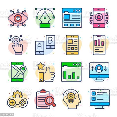 사용자 인터페이스 아이콘 웹 디자인 사용자 인터페이스 모바일 컴퓨터 및 기타 프로젝트 세트 0명에 대한 스톡 벡터 아트 및 기타 이미지 Istock