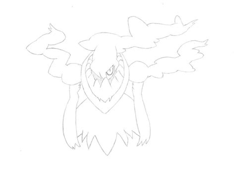 Pokemon Darkrai Sketch Wip By Grimmykitty64 On Deviantart