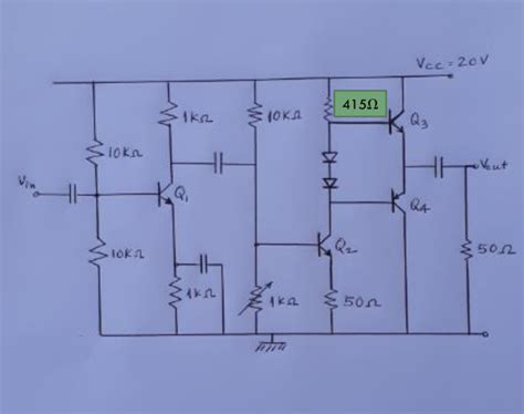 Solved Consider The Multi Stage Amplifier Circuit Above