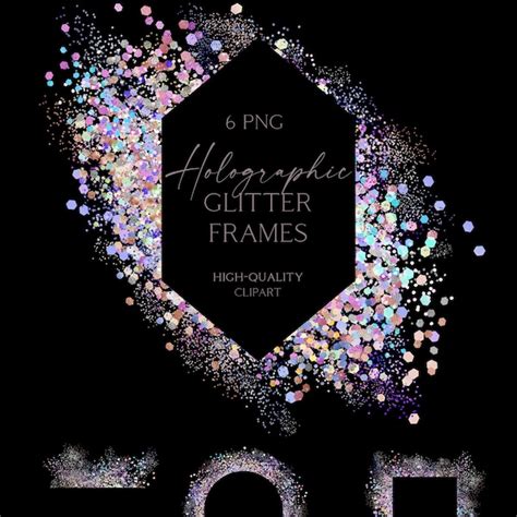 Glitter Frames Etsy