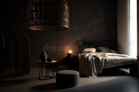 A Dramatic Lighting Scheme With Dramatic Shadows In A Minimalist Room