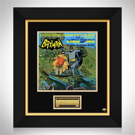Batman 1966 Original Television Soundtrack Album Lp Cover Limited Signature Edition Custom