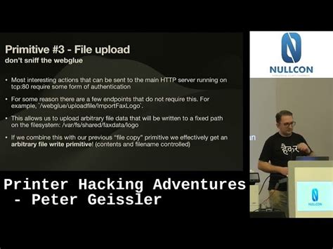 Free Video Printer Hacking Adventures Exploiting Network