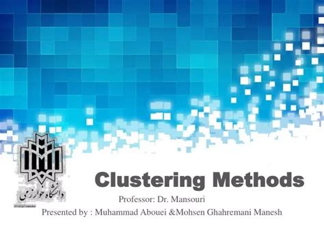 PPT Clustering Methods PowerPoint Presentation Free Download ID