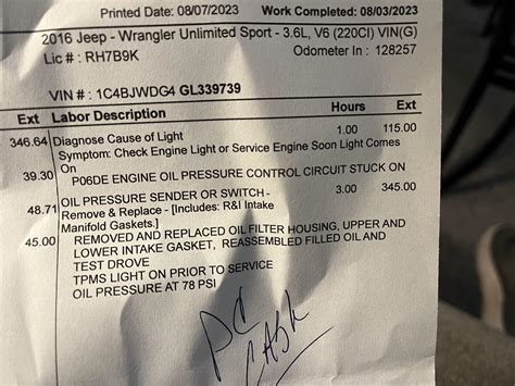 P06de Light R Jeepwrangler