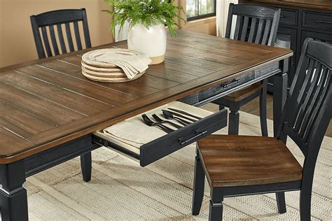 Country Lane Black Black Colors Rectangle Dining Table Rooms To Go