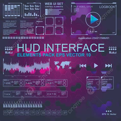 Futuristic Blue Virtual Graphic Touch User Interface Motion Sensors Abstract Vector Motion