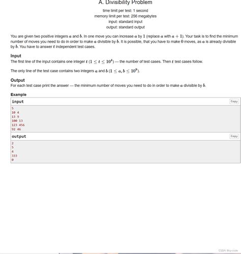 Divisibility Problem Codefordes Csdn博客