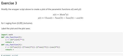 Solved Exercise 3 Modify The Wrapper Script Above To Create