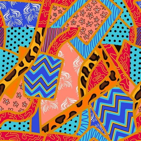 Kintsugi Padrão Quebrado Ornamento Sem Costura Abstrata Padrão De Moda