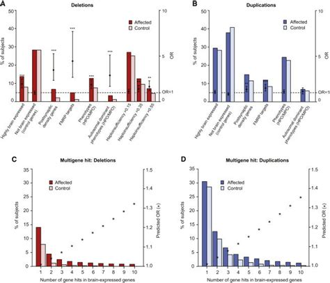 enrichment of functional gene sets affected by rare exonic cnvs in