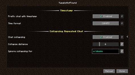 GitHub CodexNotFound TweaksNotFound Minecraft Clientside Tweaks
