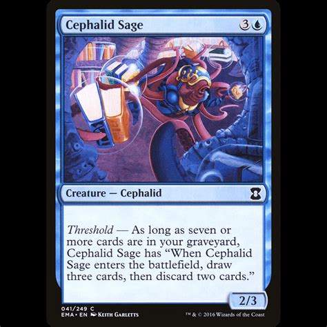 Mtg Cephalid Sage Eternal Masters Ema 41 Madtoyz