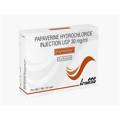 Paparin 2 Ml Drug Type Injection At Best Price In Mumbai Shivsrushti Surgimed Private Limited