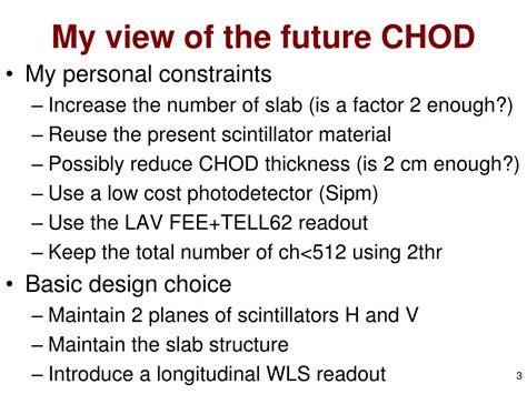 Ppt Possible Solutions For The Future Chod Powerpoint Presentation