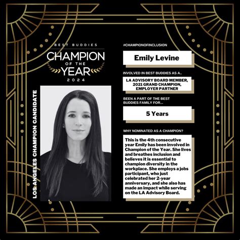 Cheer On Emily As A Los Angeles Champion Of The Year Candidate Best