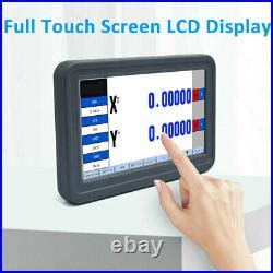 LCD Touch DRO Axis Digital Readout Linear Glass Scale µm Lathe Mill Machine Axis Digital