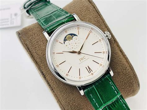 Iws廠復刻iwc萬國錶柏濤菲諾月相自動女士37mm手錶 090p