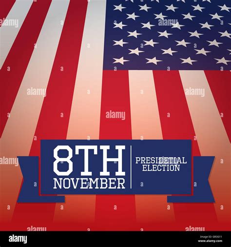 United States Of America Election Day Vector Illustration Stock Vector