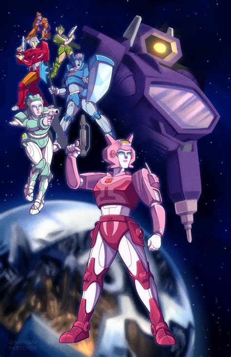 Shenani Chromia Elita One Firestar Transformers Moonracer Shockwave Transformers