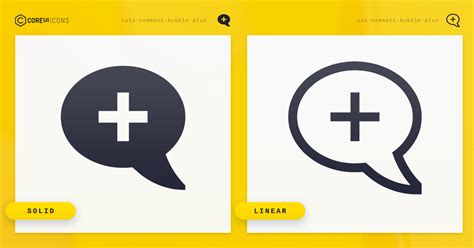 Comment Bubble Plus Icon · Solid · Coreui Icons · Svg Javascript