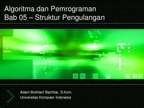 Pdf Algoritma Dan Pemrograman Bab 05 Struktur Pengulangan