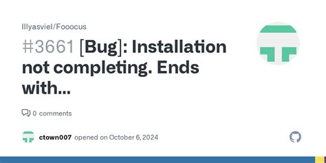 Bug Installation Not Completing Ends With Filenotfounderror Errno 2 · Issue 3661