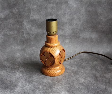 Wood Lamp Base Wood Lighting Table Lampscandinavian Wooden Table Lamp