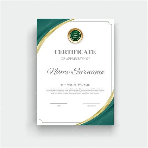 Premium Vector Certificate Of Completion Design Certificate Of