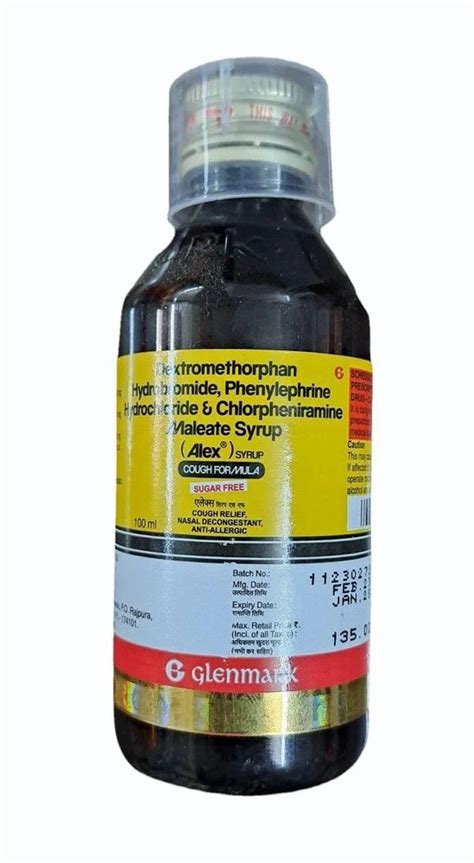 Alex Sf Syrup 100ml At ₹ 108bottle Alex Dry Cough Syrup In Vadodara Id 2852625589733