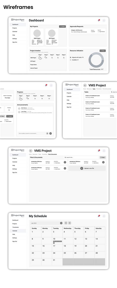 Project Management System PMS Software On Behance
