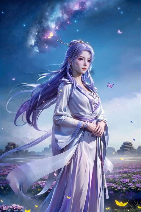 💞💜 Yun Xiao 💜💞 Purple Aesthetic Perfect World Anime