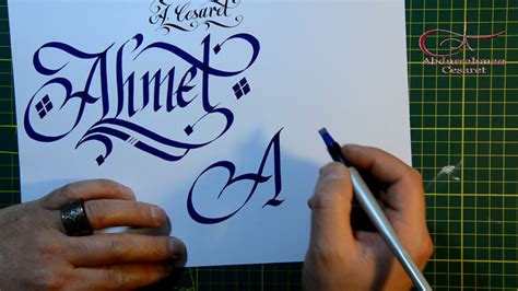 Kaligrafide Süsleme Teknikleri Abdurrahman Cesaret Verzierung Schnörkel Kalligraphie Youtube