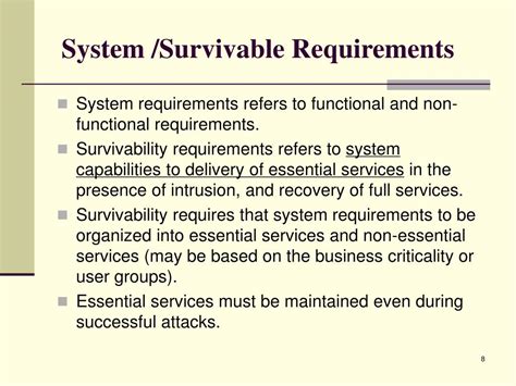 Ppt Requirement Engineering For Survivable Systems Powerpoint Presentation Id6017234