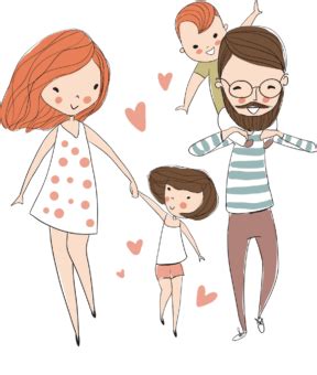 счастливая семья рисунок ПНГ на Прозрачном Фоне • Скачать PNG ...