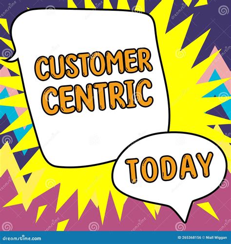 Writing Displaying Text Customer Centric Business Approach Process Of