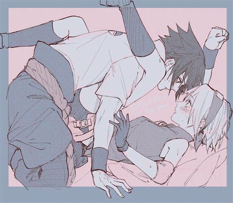 Haruno Sakura And Uchiha Sasuke Naruto Drawn By Nurikabe Kbuc Danbooru