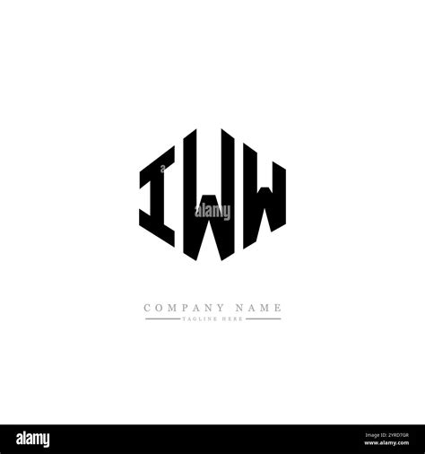 Iww Letter Logo Design With Polygon Shape Iww Polygon And Cube Shape