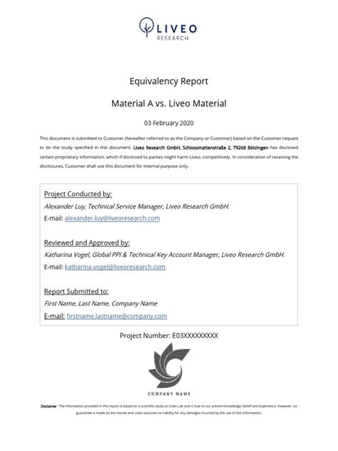 E03xxxxxxxxx Equivalency Report Template Pdf Infrared Spectroscopy