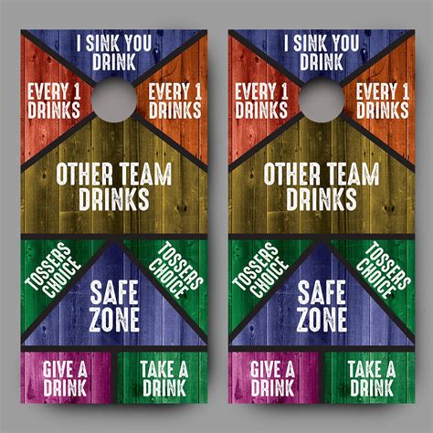 Awesome Cornhole Board Decals Wraps Lets Print Big