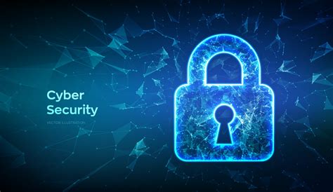 Lock Cyber Security Padlock With Keyhole Icon Protect And Security Or Safe Concept