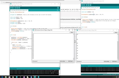 Communication Arduino Arduino With Apc220 V30 Potentiometerledfade