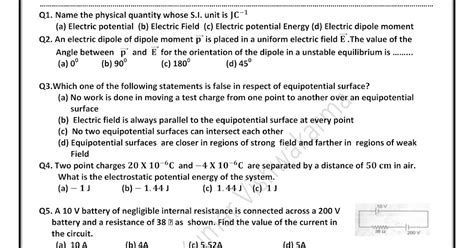 Mcq Class Xii Physics Part 1
