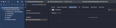 Using On Demand Resources For Securely Storing Api Keys In Ios Apps
