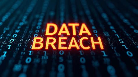 digital display with data breach warning premium ai generated image