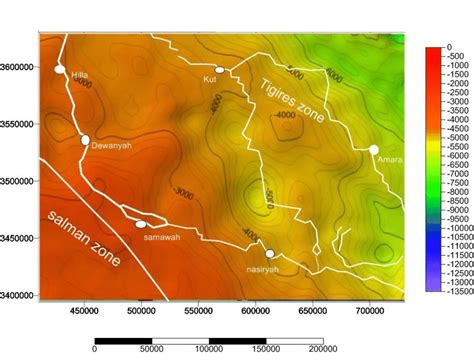 Depth To Jurassic Layer From 3d Gravity Inversion Download Scientific