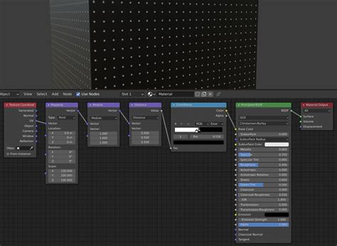 Node Editor How Do I Get A Dotted Graph Material Blender Stack