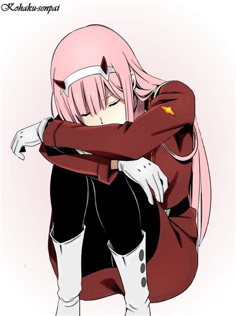 Sleeping Zerotwo Anime Kawaii Anime Anime Art
