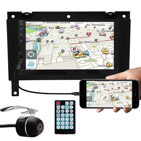 Multimídia Vw Gol Saveiro Parati G3 Espelhamento Bluetooth Usb Sd Card Moldura Câmera Ré E